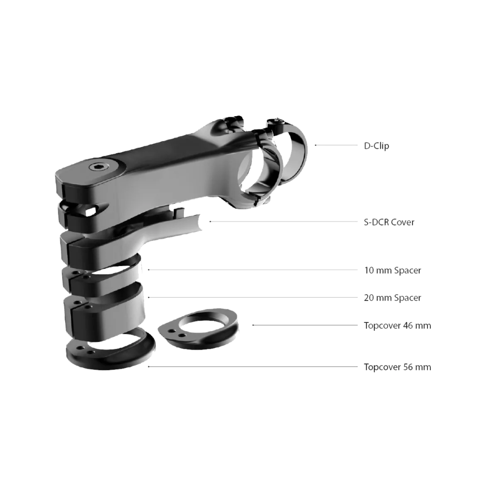 DEDA ELEMENTI Stem Superbox DCR | polish on black - Khcycle Singapore